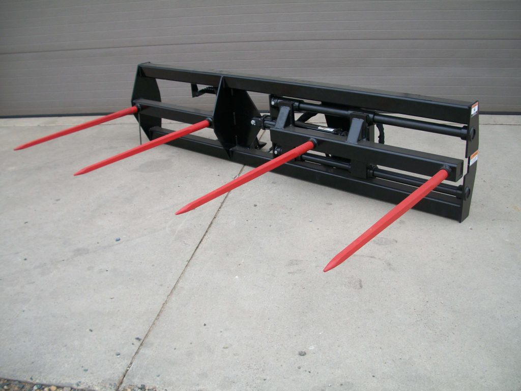 2 Bale Hydraulic Adjustable Bale Fork - Thielen Machine